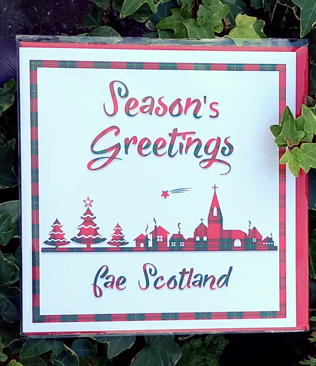 Tartan - 'Season's Greetings from Scotland' Christmas card – Elba ...