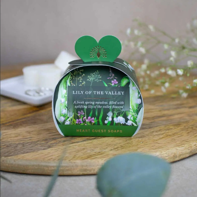 Boxed Heart Guest Soaps - Lily of the Valley (Set of 3 Soaps) – Elba ...
