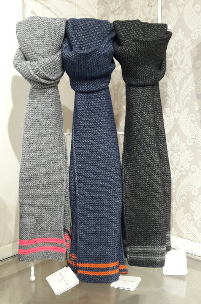 Alpaca Preppy Scarf by Scottish Knitwear Designer Samantha Holmes ...
